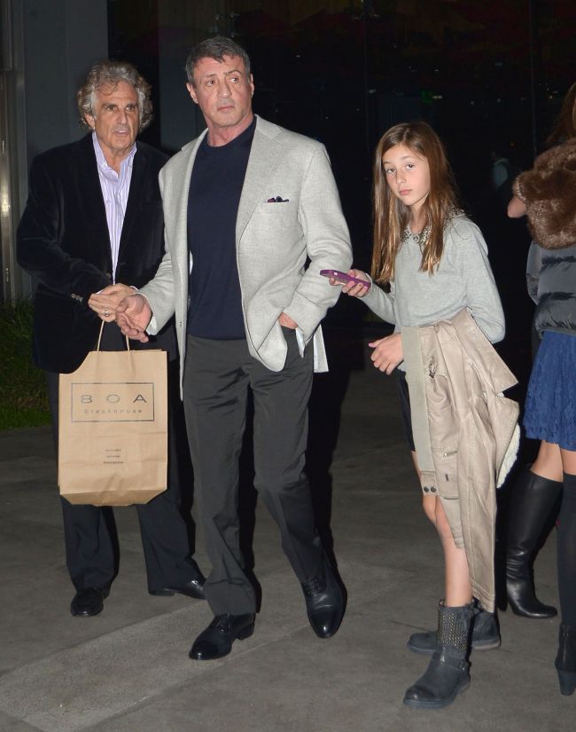 Cele trei fiice ale lui Sylvester Stallone, viitoarele frumuseti de la ...