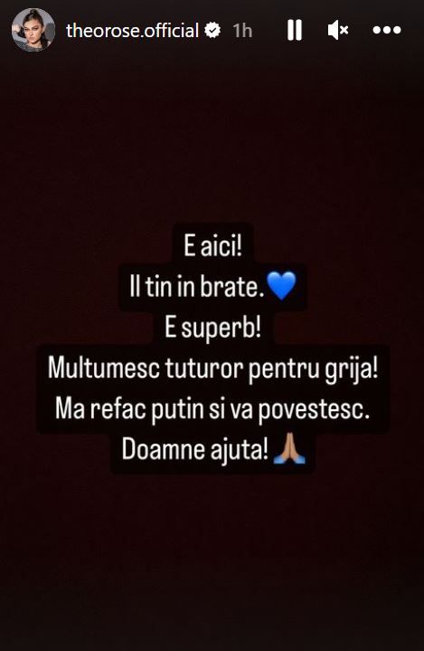 Bucurie mare in familia lui Theo Rose! Tatal artistei, dupa ce a devenit bunic: „Sunt foarte ...